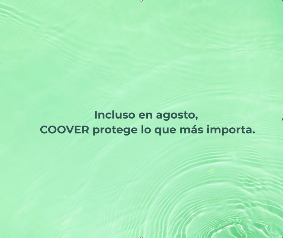 En agosto también somos sostenibles en COOVER.